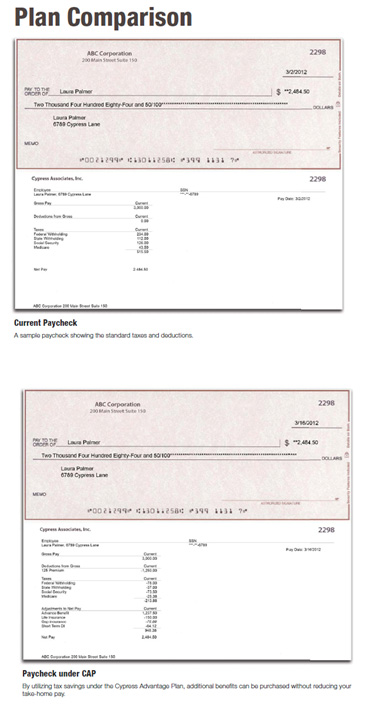 Paycheck Comparison - CY Benefits